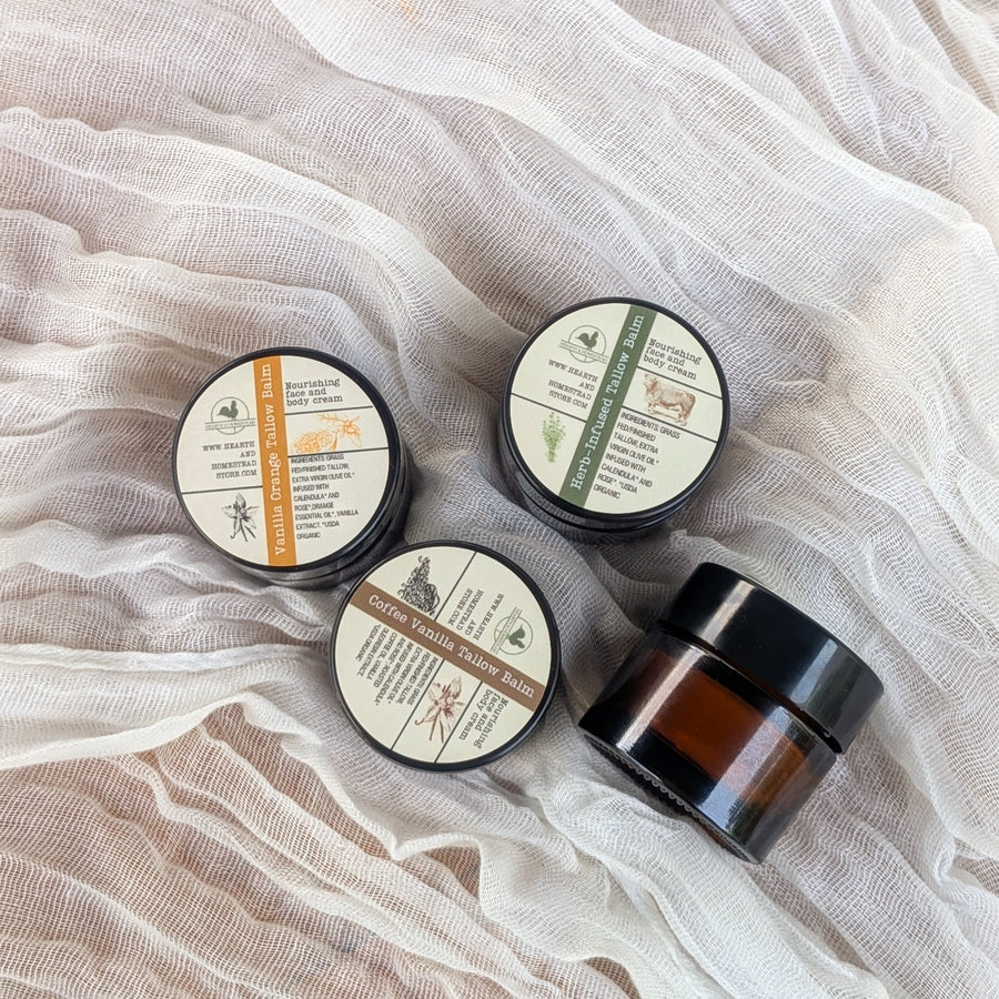 Whipped Tallow Balm Sample Collection: Bestsellers – Hearth & Homestead